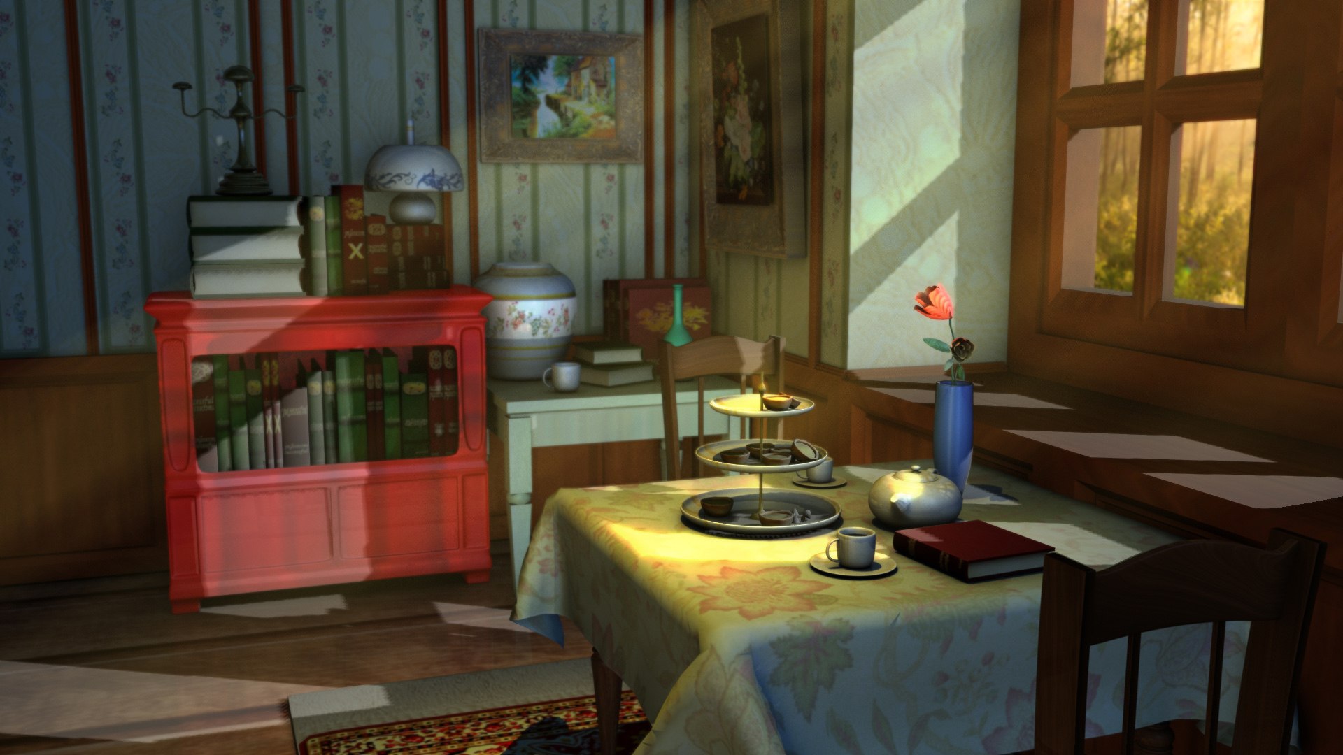 Indoor Scene Hut Table 3D Model - TurboSquid 1829625