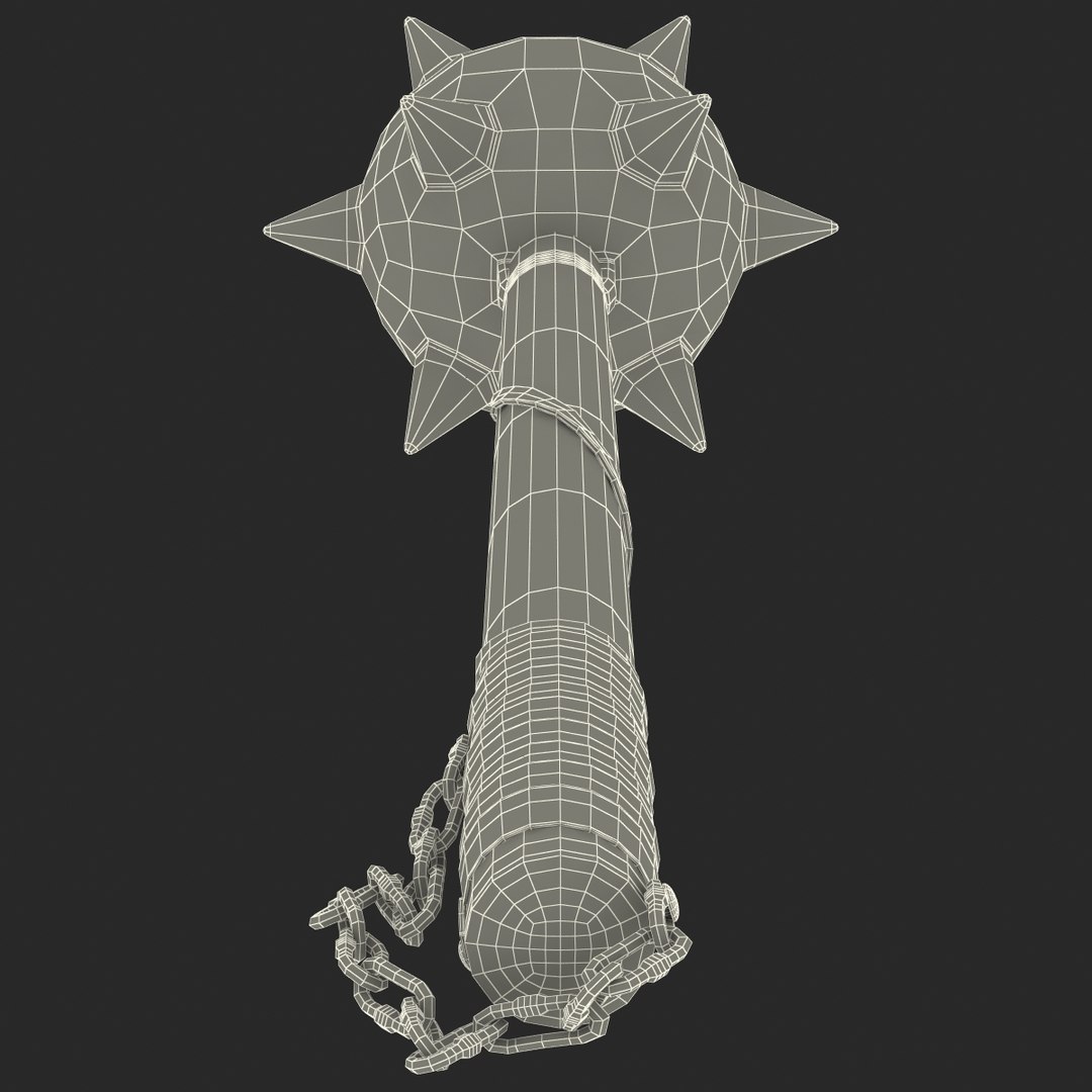 3d model medieval mace