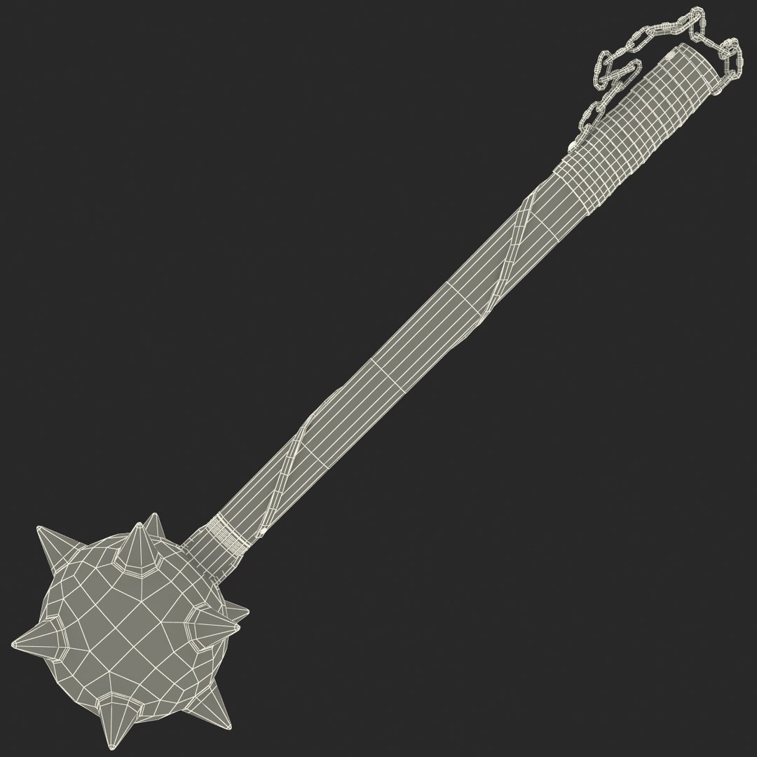 3d model medieval mace