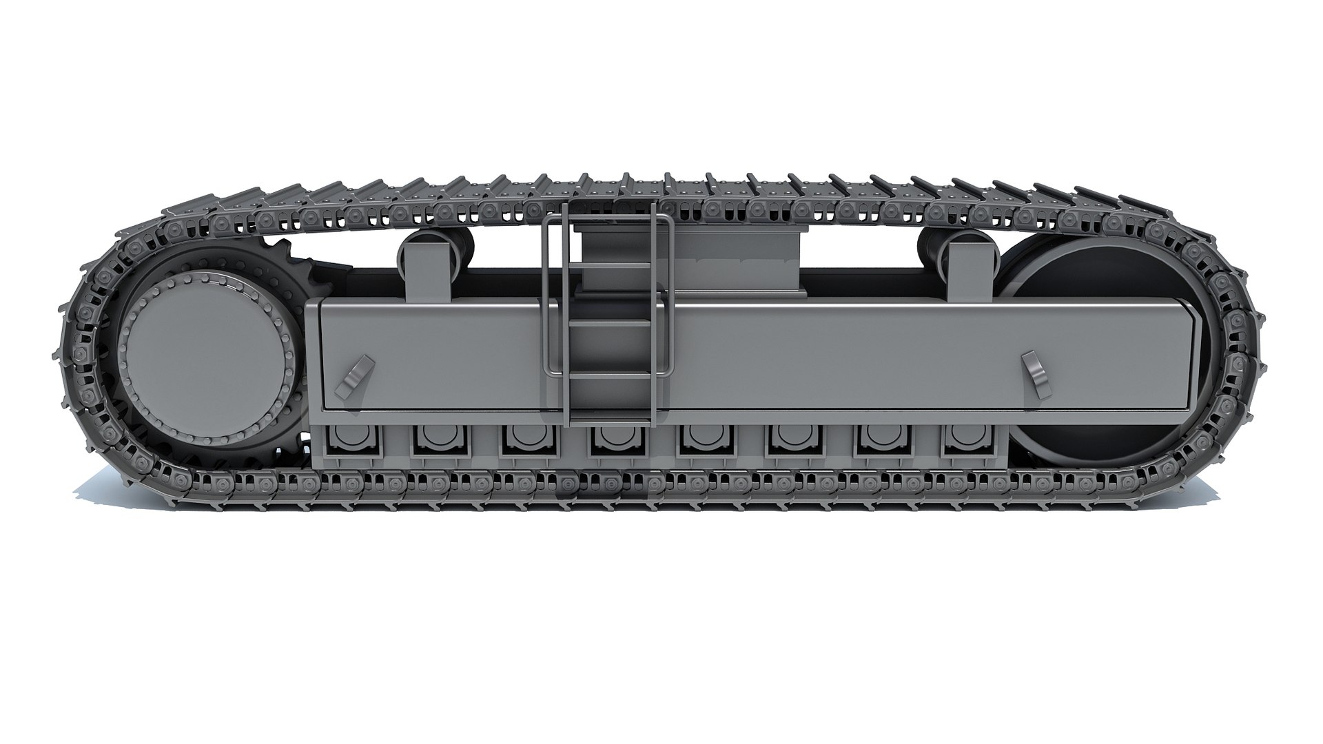 Bulldozer Excavator Track 3D Model - TurboSquid 1591413