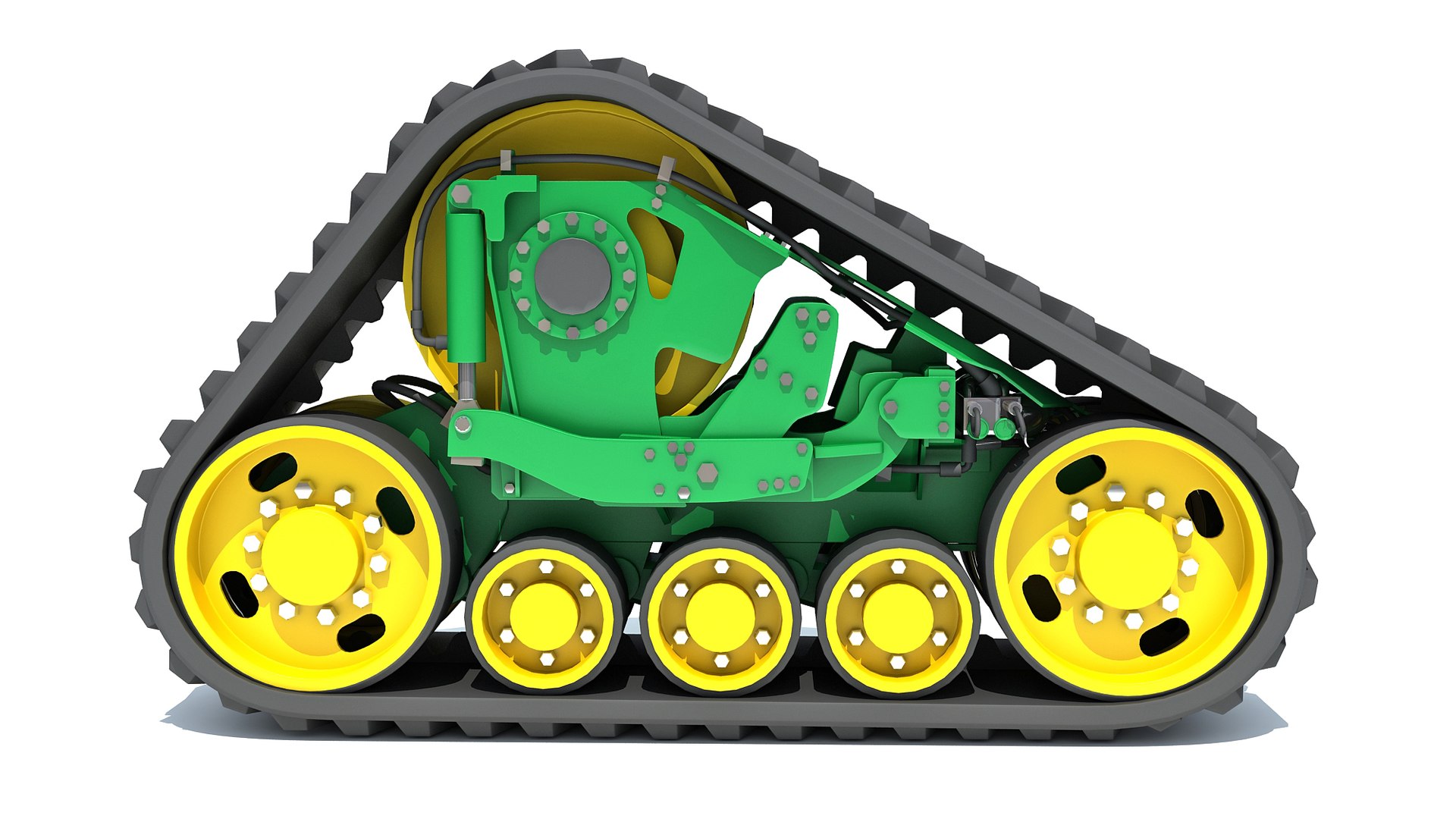 Bulldozer Excavator Track 3D Model - TurboSquid 1591413