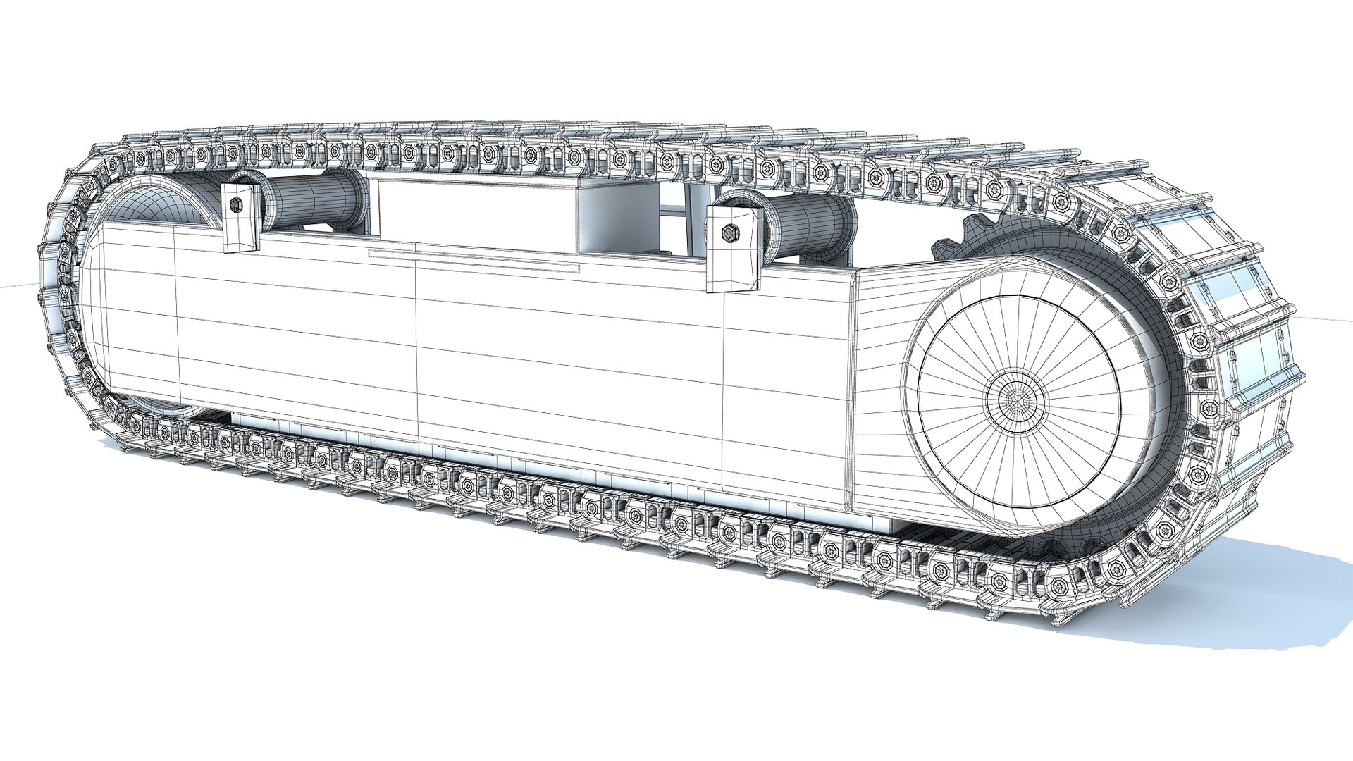 Bulldozer excavator track 3D model - TurboSquid 1591413
