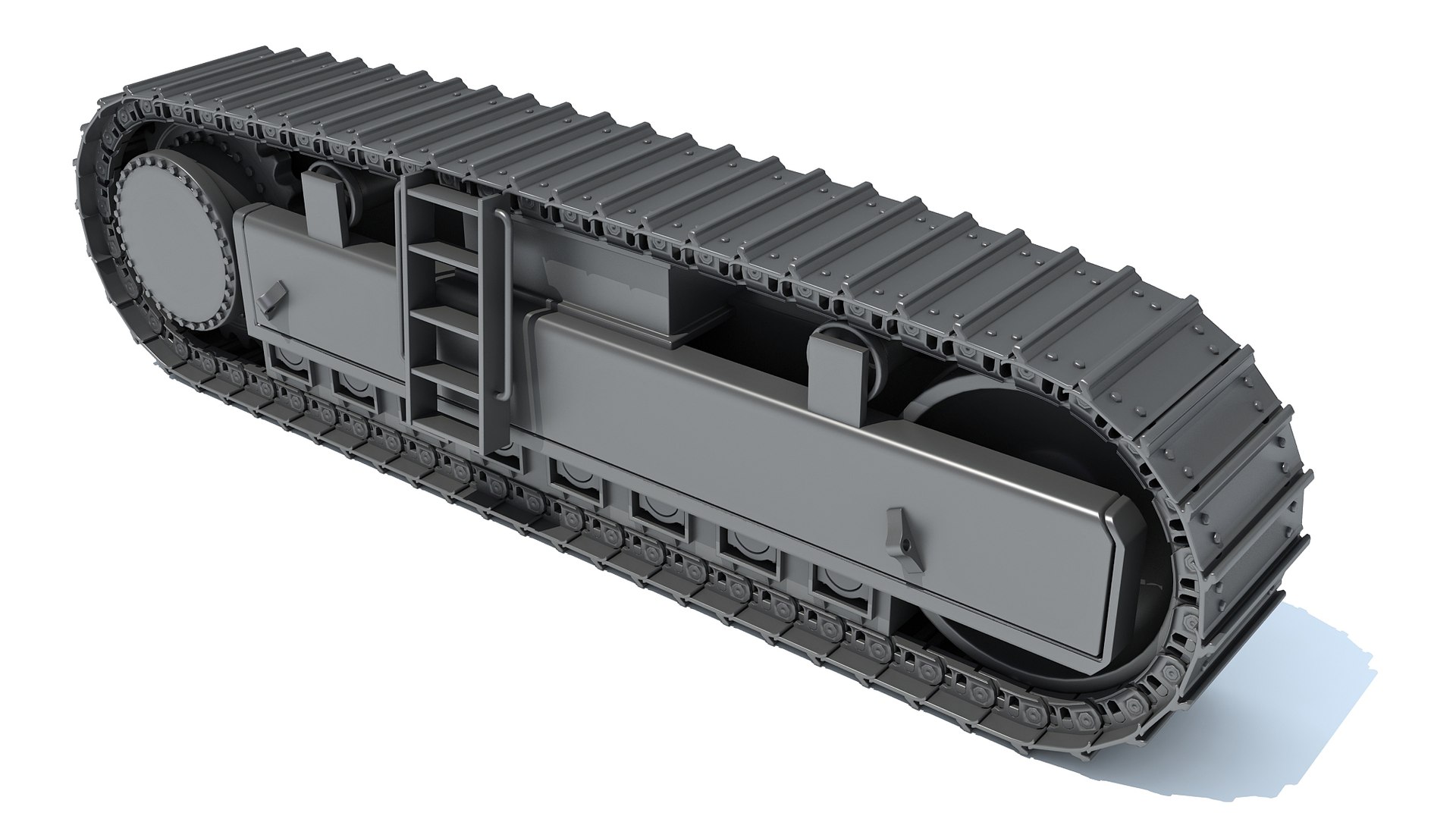 Bulldozer Excavator Track 3D Model - TurboSquid 1591413