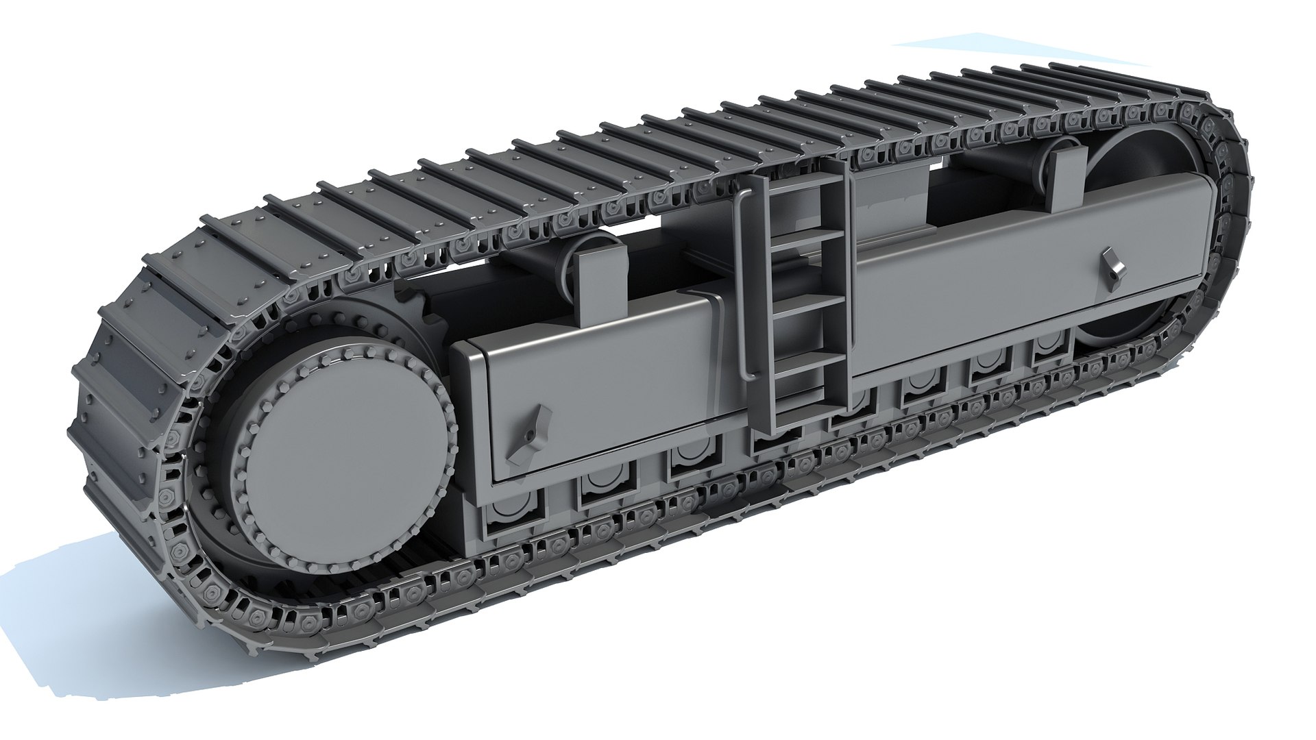 Bulldozer Excavator Track 3D Model - TurboSquid 1591413