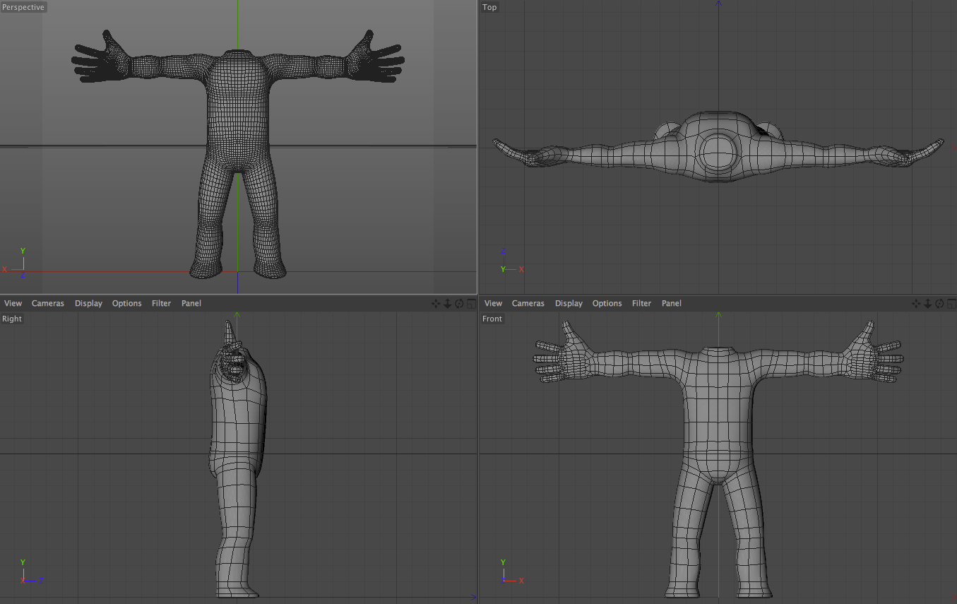 free body character 3d model