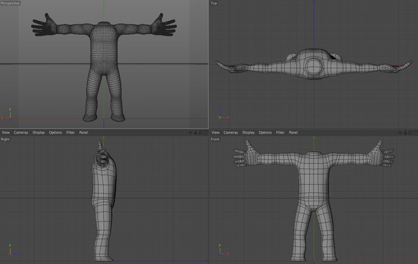 free body character 3d model