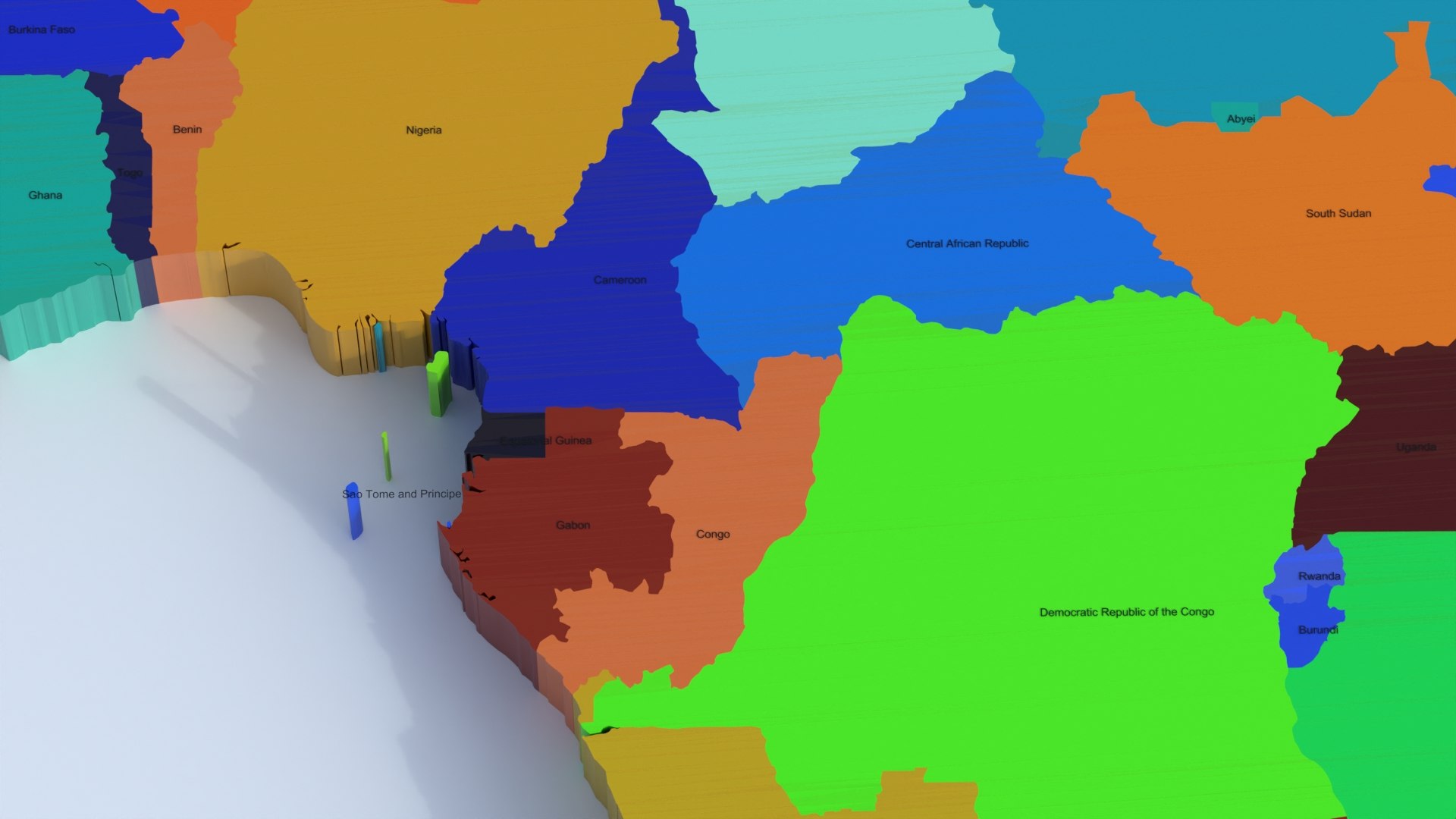 World Map 3D 3D Model - TurboSquid 2347340