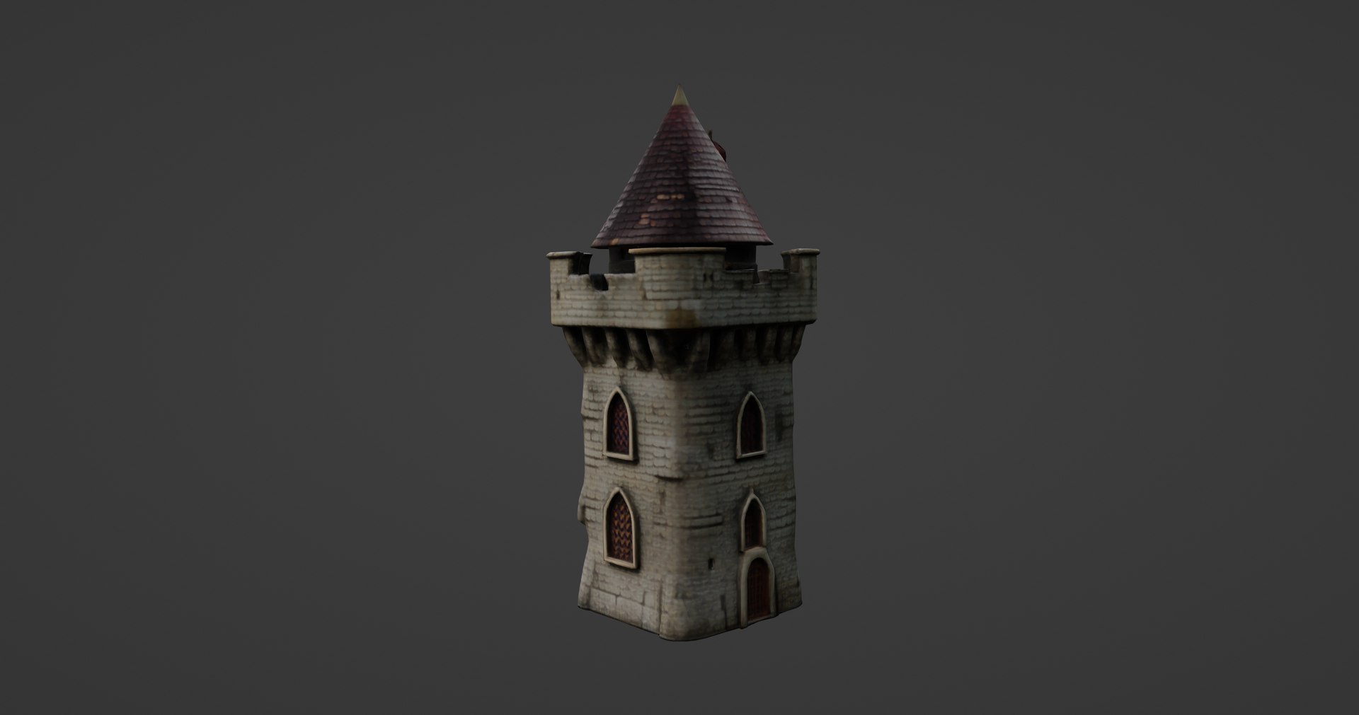 Medieval Fantasy Castle Tower 3D - TurboSquid 2341795