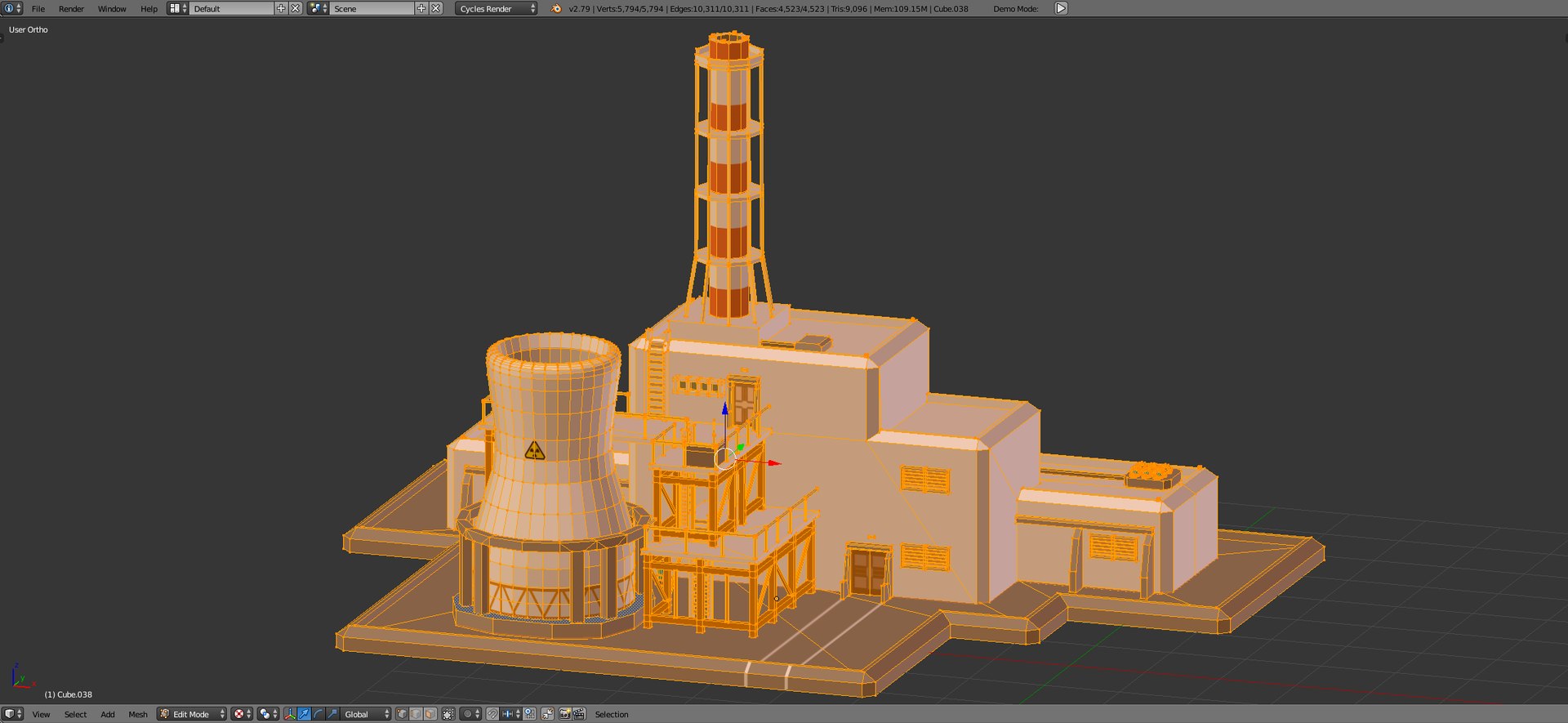 Free 3D Low-poly Nuclear Station - TurboSquid 1432179