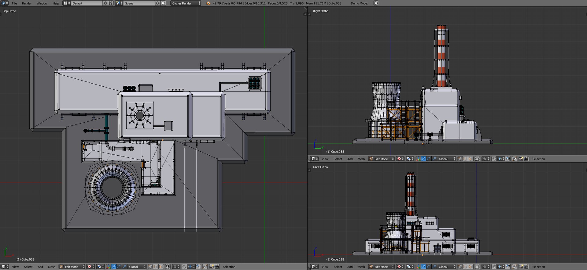 Free 3D Low-poly Nuclear Station - TurboSquid 1432179