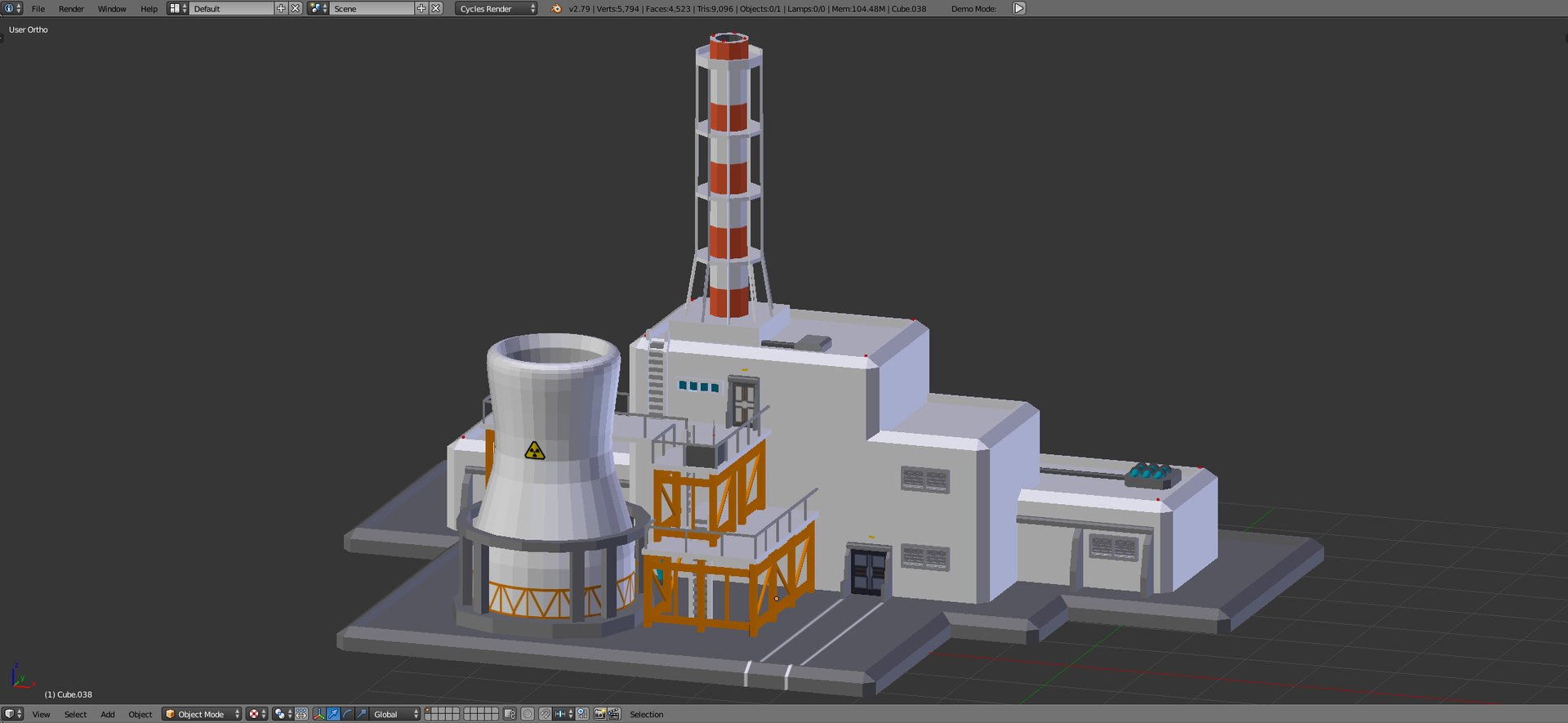 Free 3D Low-poly Nuclear Station - TurboSquid 1432179