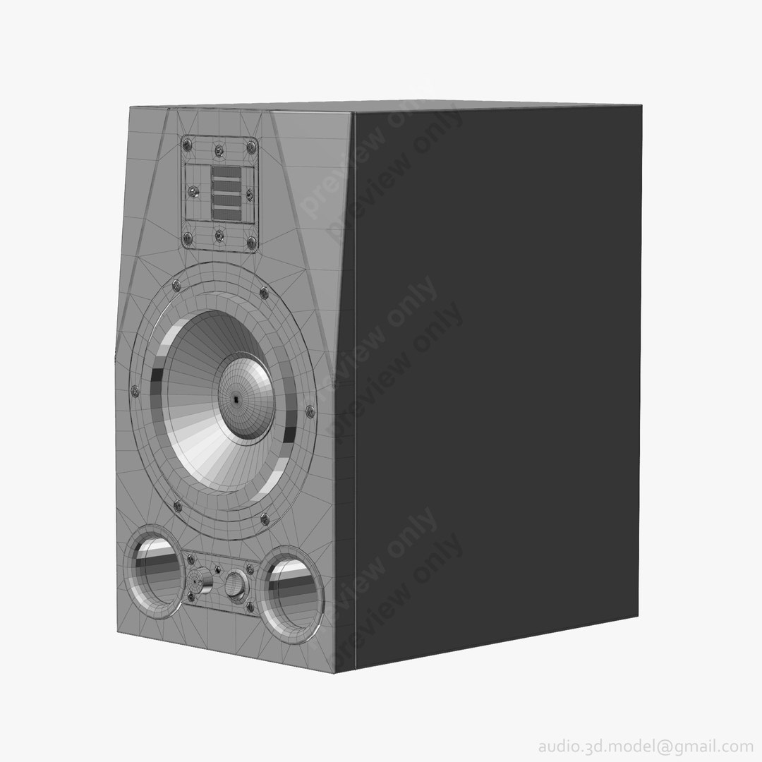 Bookshelf Adam A7x 3d 3ds