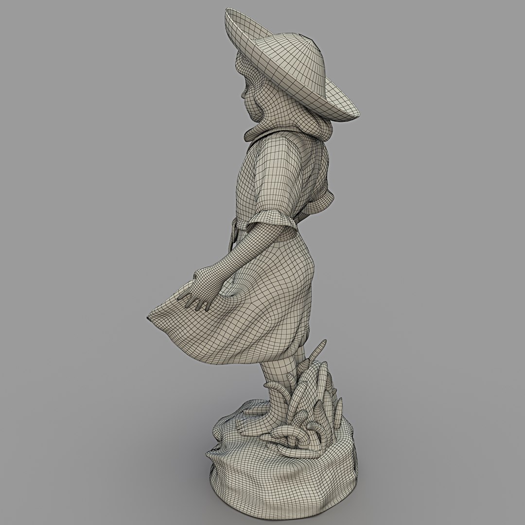 Statue Girl Model | 1148277 | TurboSquid