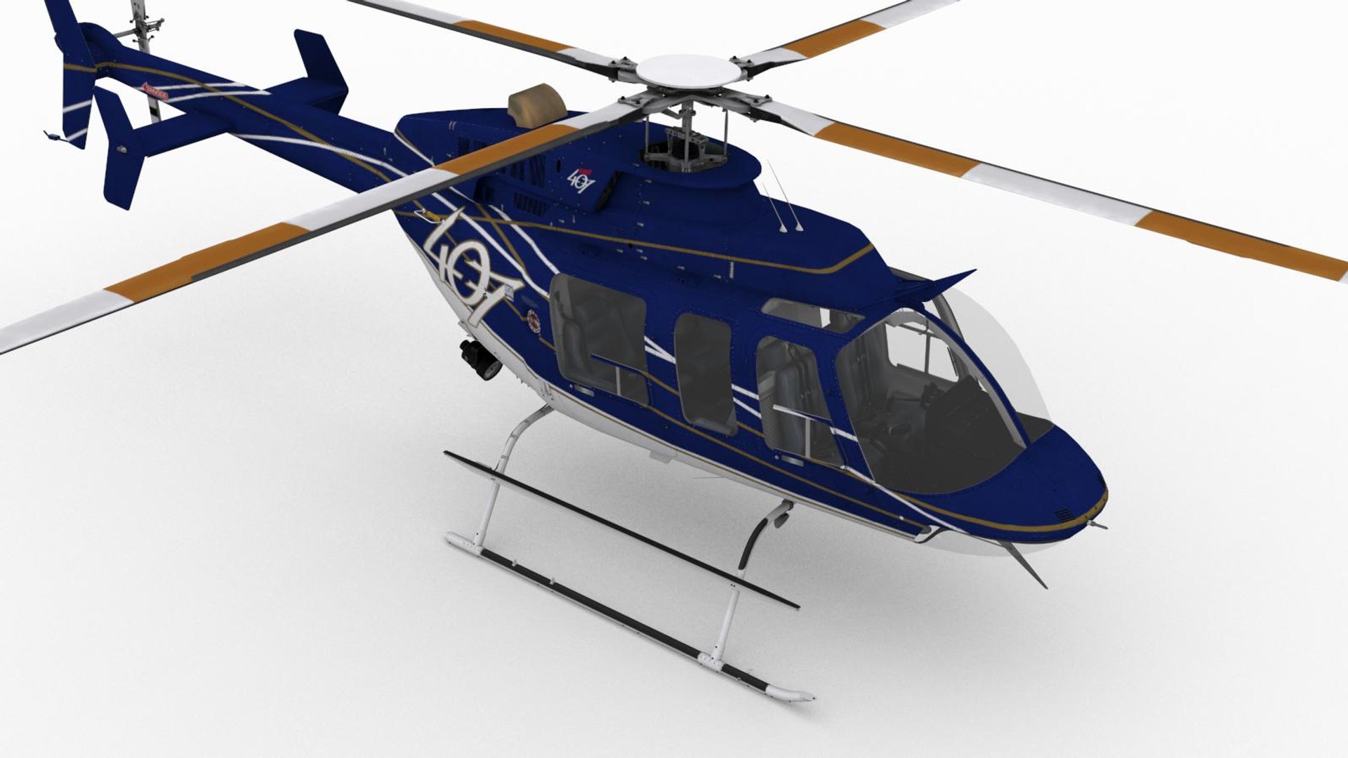 Bell 407 Helicopters 3D Model - TurboSquid 1375194