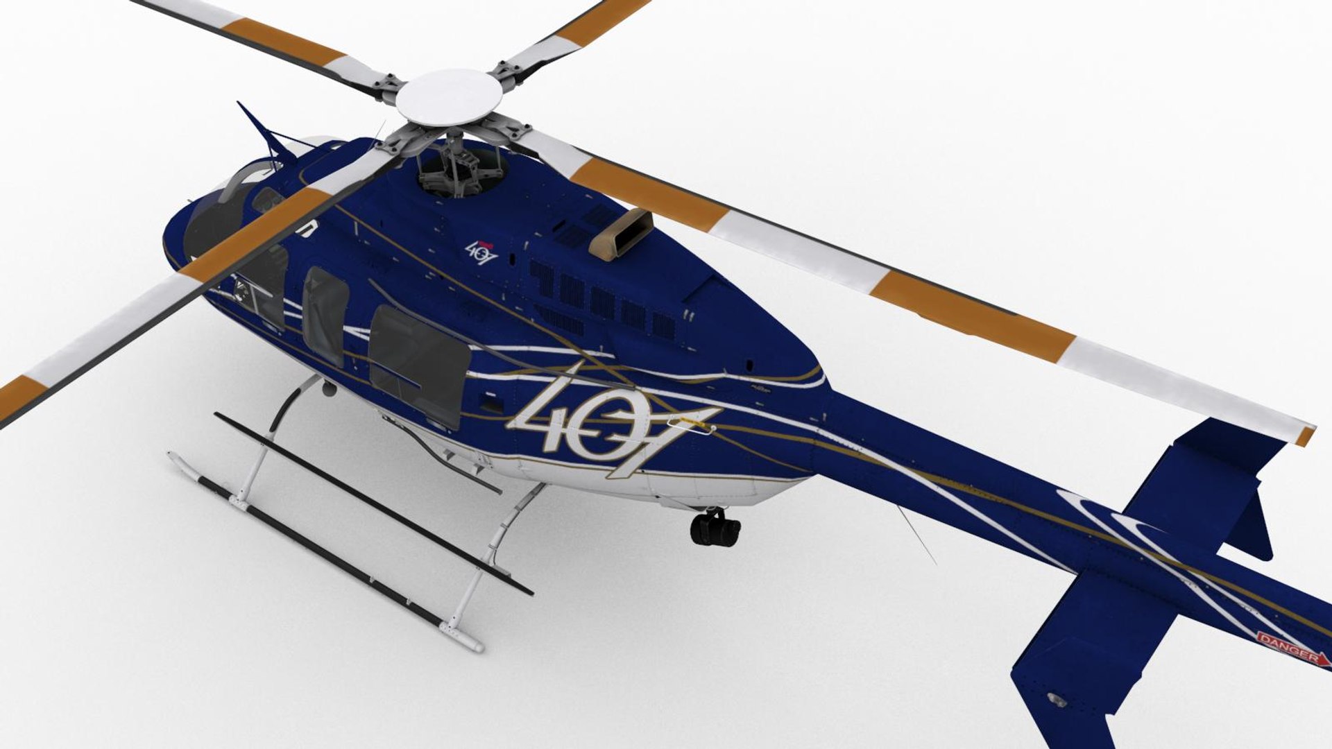 Bell 407 Helicopters 3D Model - TurboSquid 1375194