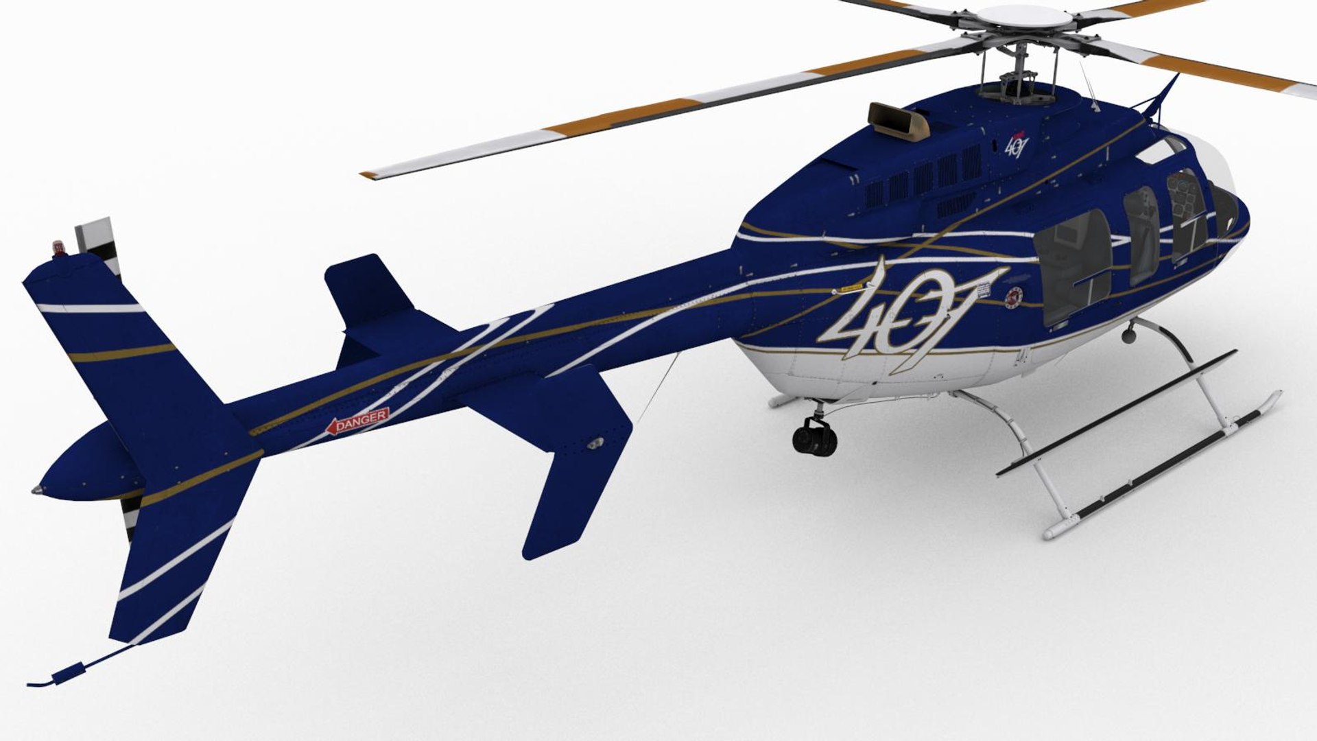 Bell 407 Helicopters 3D Model - TurboSquid 1375194