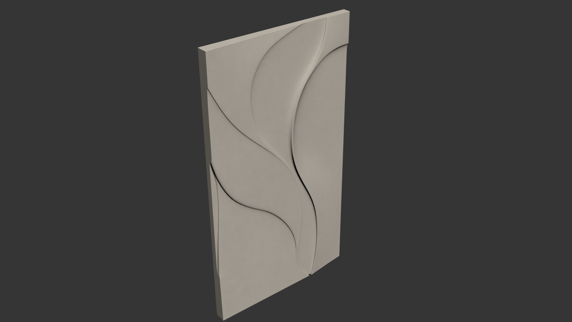 3D Beige Vertical Wall Art - TurboSquid 2284033