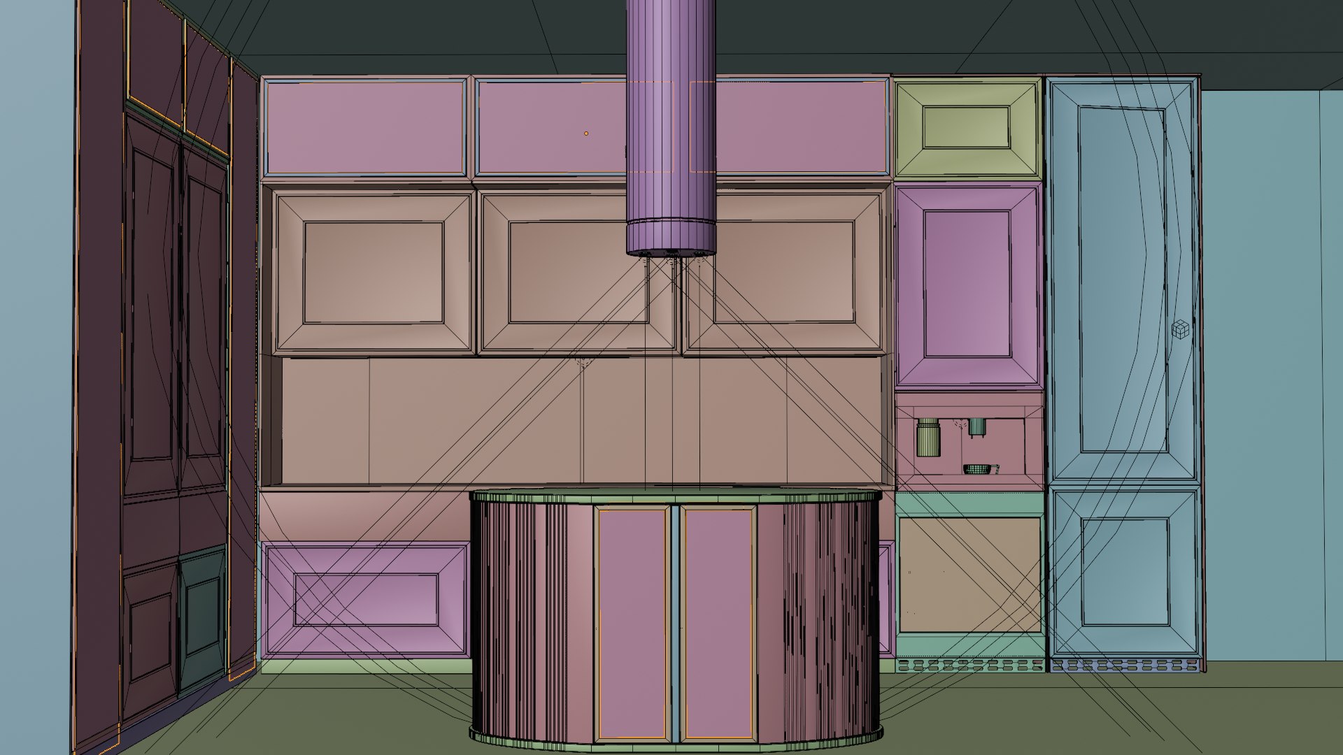 Modern Kitchen For Blender Model - TurboSquid 2107034