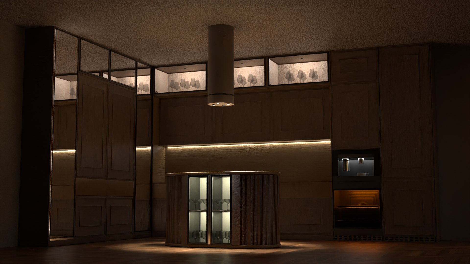 Modern Kitchen For Blender Model - TurboSquid 2107034