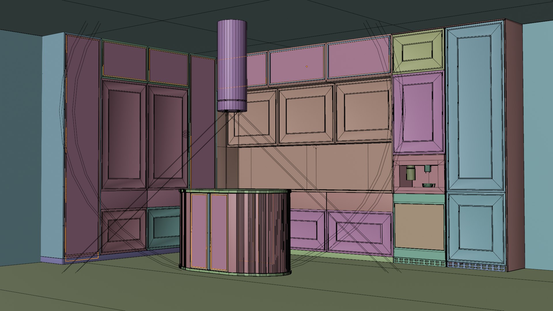 Modern Kitchen For Blender Model - TurboSquid 2107034