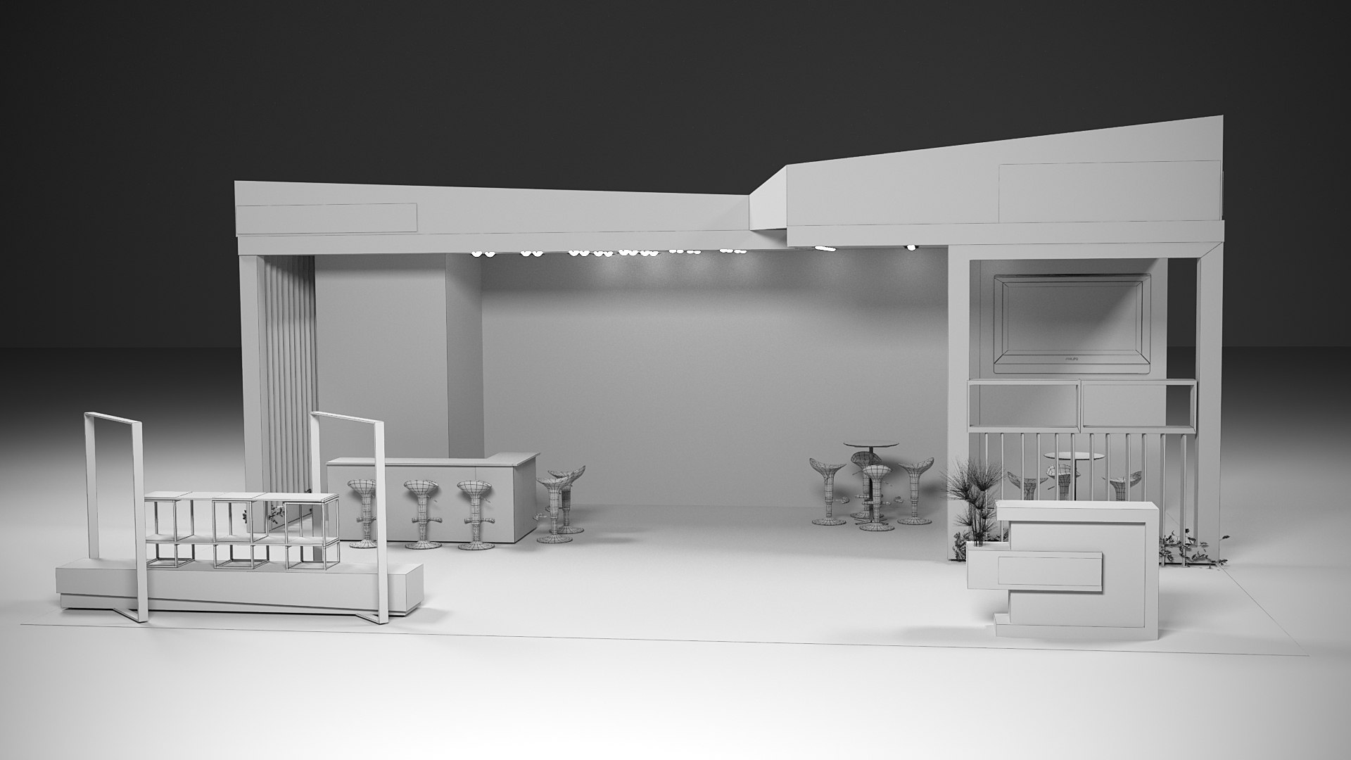 3D Model Exhibition Booth Design - TurboSquid 2252407