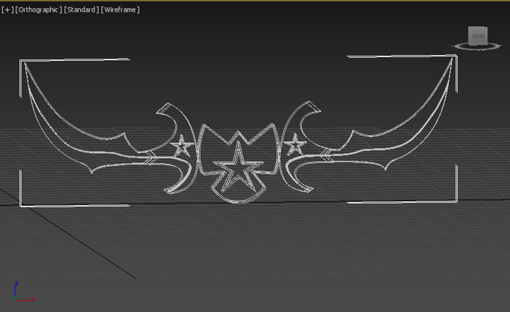 free double sword 3d model