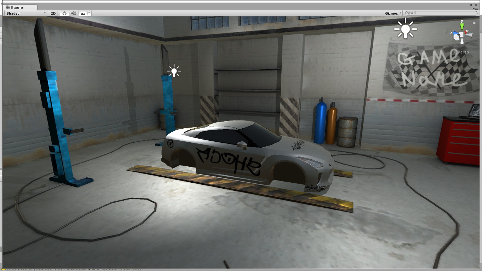 Garage building unity 3D model - TurboSquid 1201716