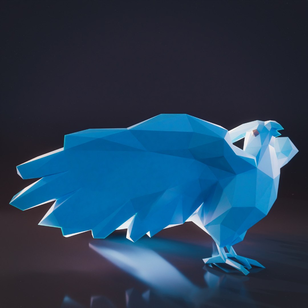 Parrot 2 Low Poly 3D Model - TurboSquid 1880512