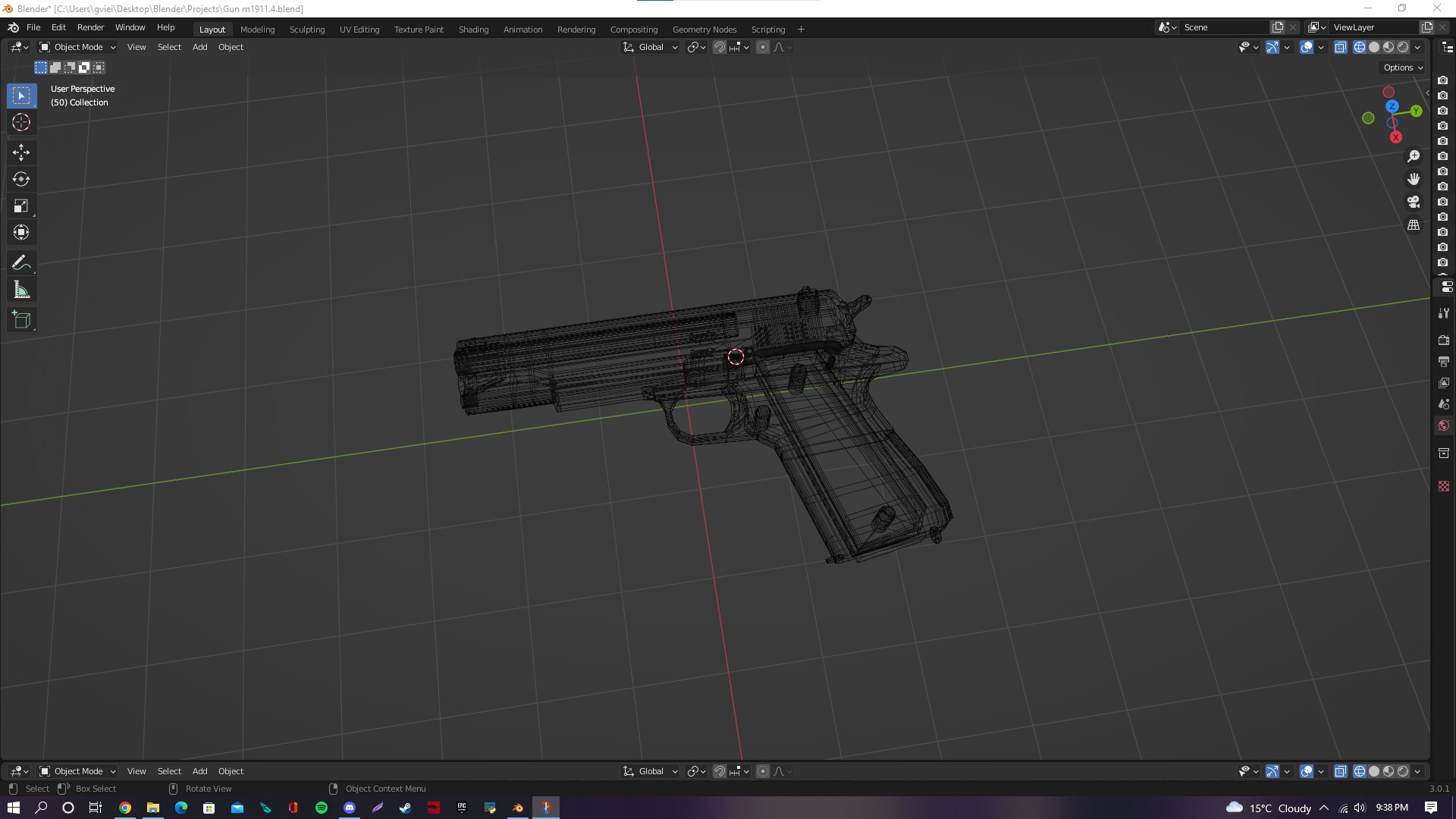 3D M1911 Pistol - TurboSquid 1969239