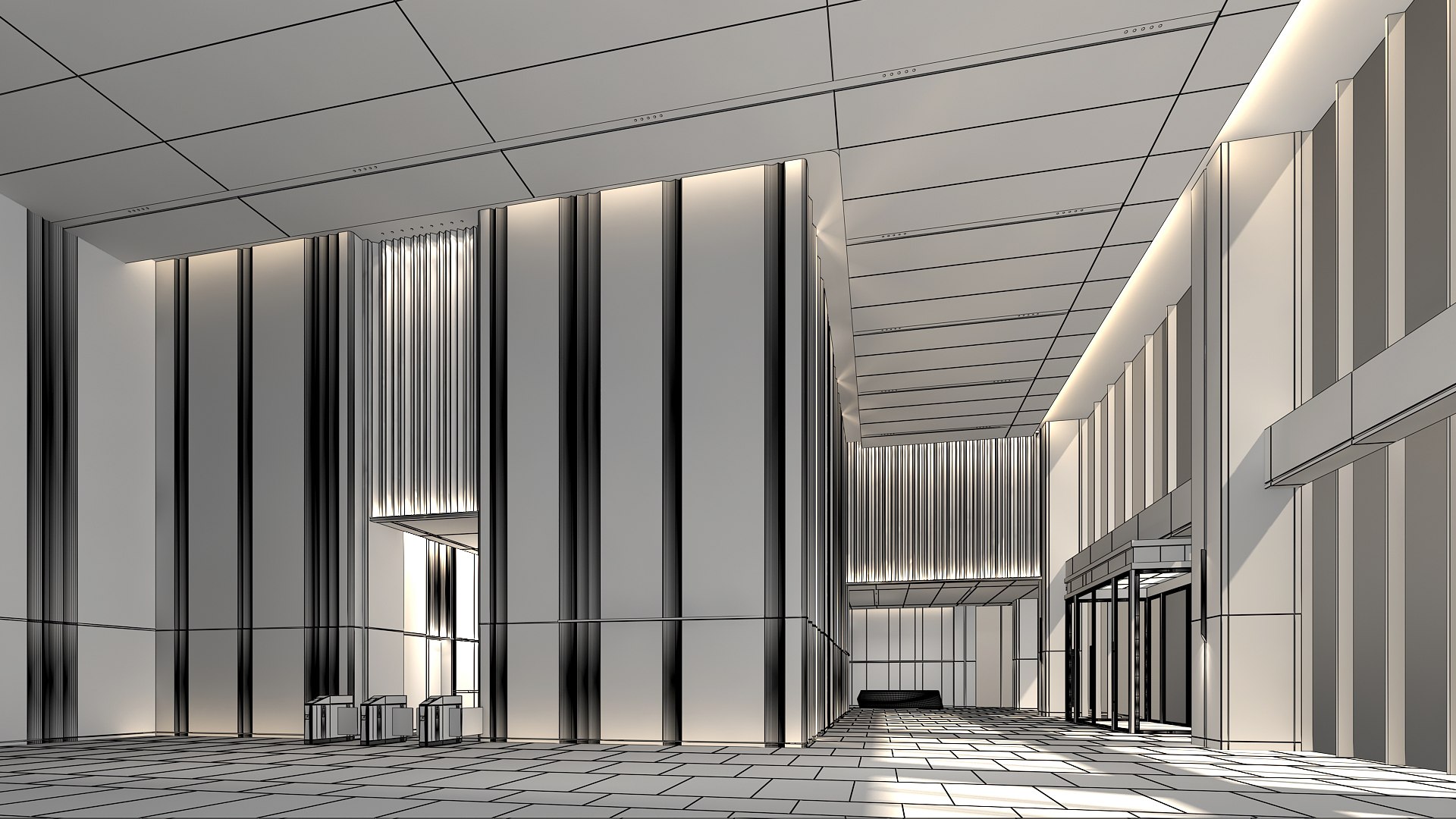 3D Modern Hall 08 - TurboSquid 1809107