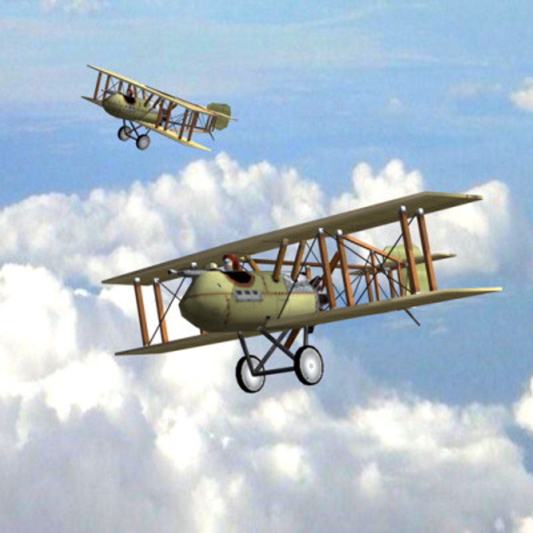 Airco Dh2 Ww1 Fighter 3d Model