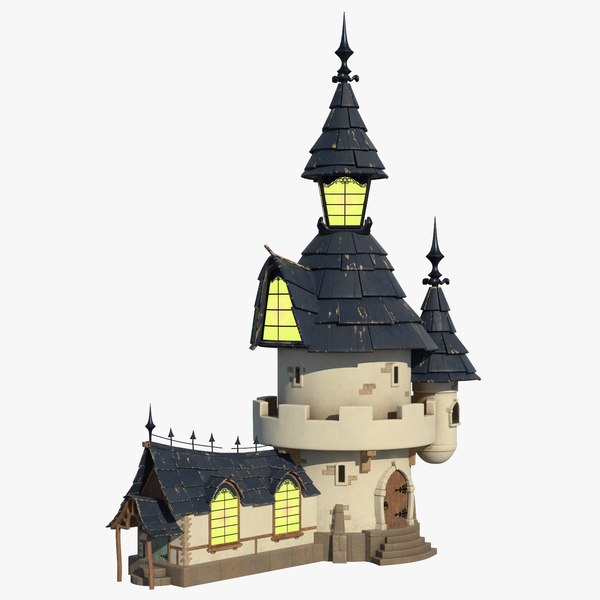 cartoon castle tower 3d ma