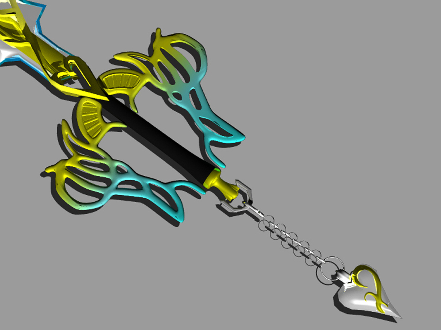ultima weapon keyblade 3d model