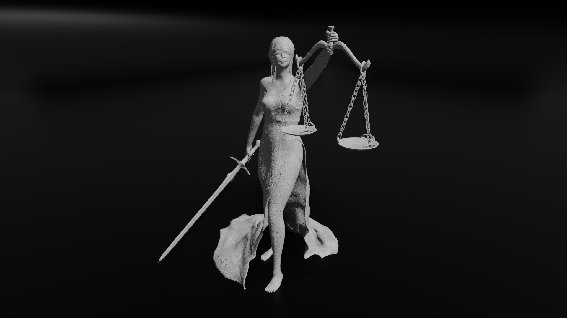 Lady Justice Statue 3D Model - TurboSquid 1965267