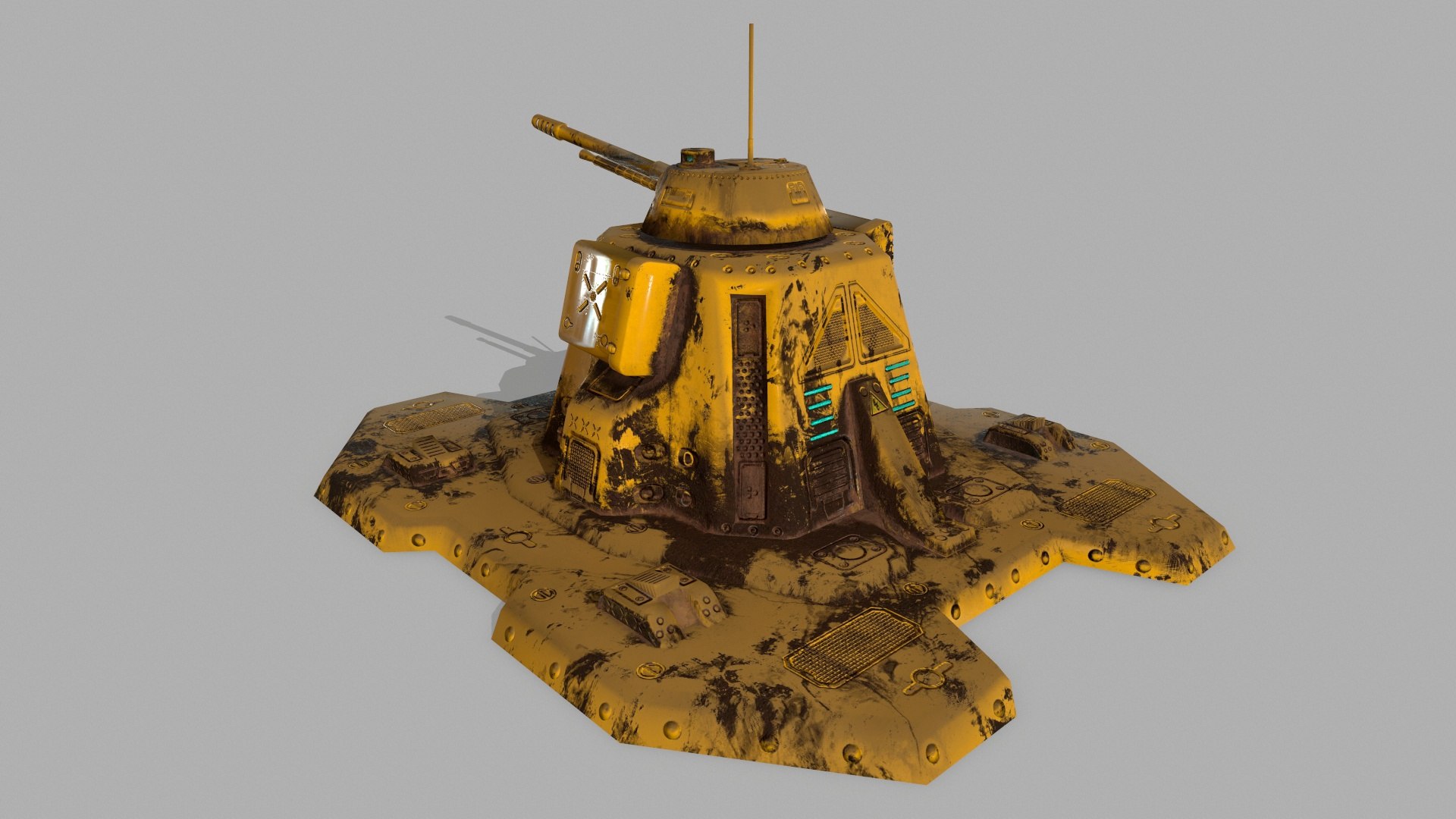 Missile Turret 3D Model - TurboSquid 1324425