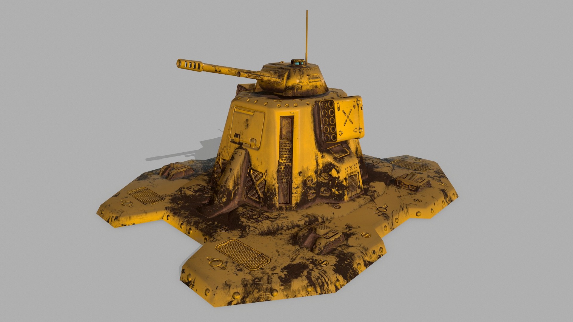 Missile Turret 3D Model - TurboSquid 1324425