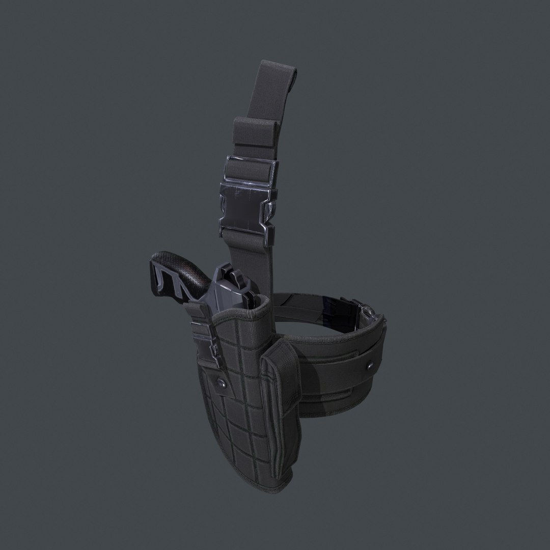 3D Holster Pistol - TurboSquid 1238522