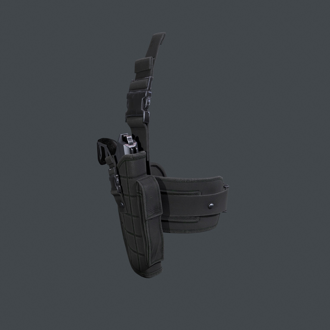 3D Holster Pistol - TurboSquid 1238522