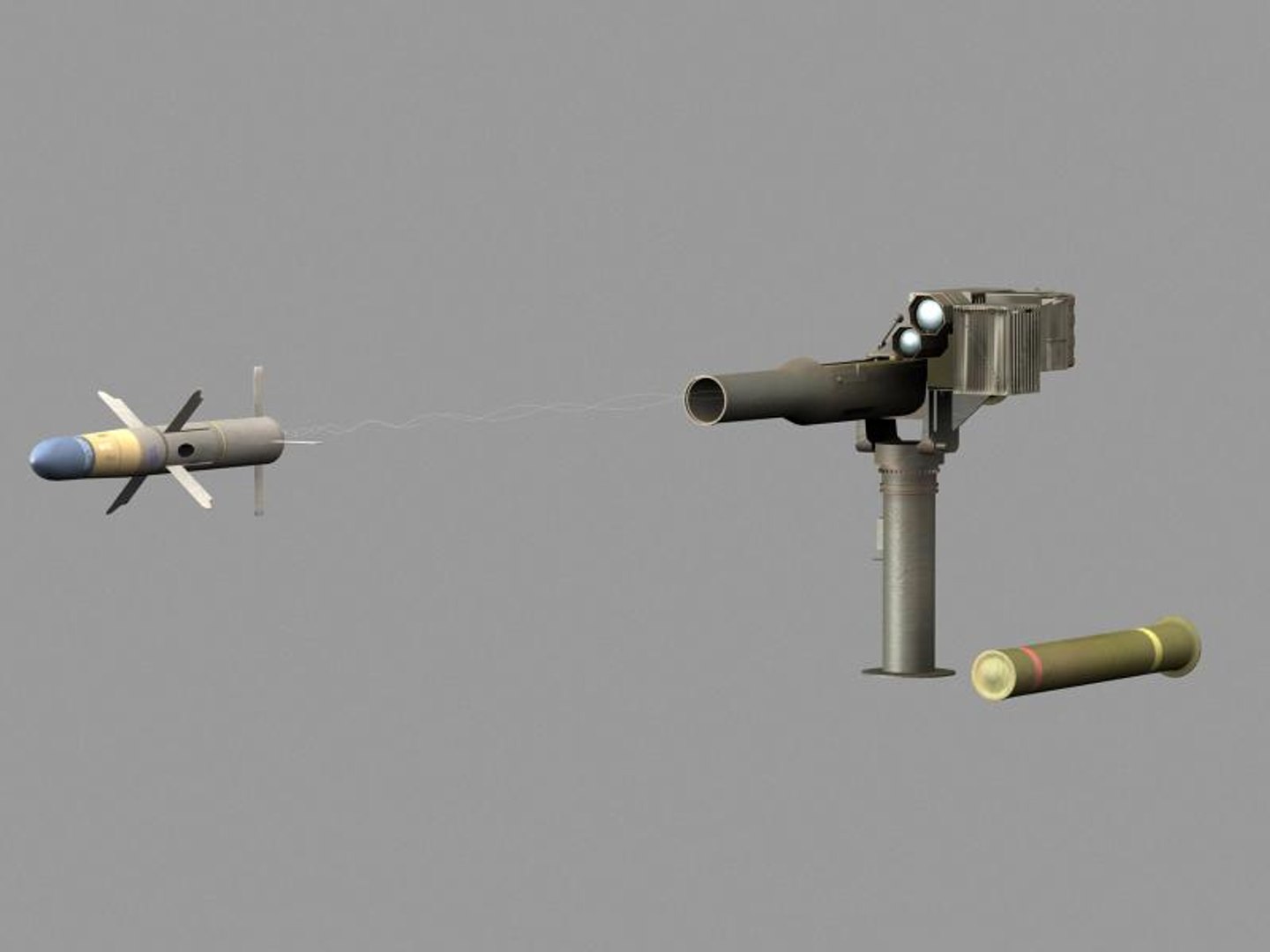 3d Tow Basic Launcher Missile