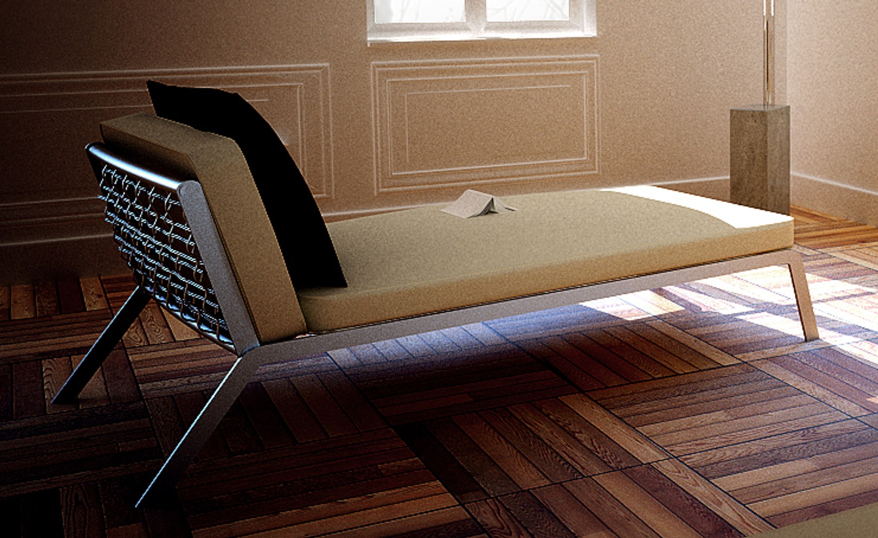 3d 3ds Flexform Happy Dormeuse