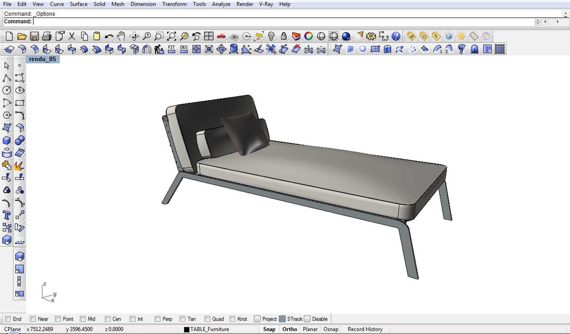 3d 3ds Flexform Happy Dormeuse