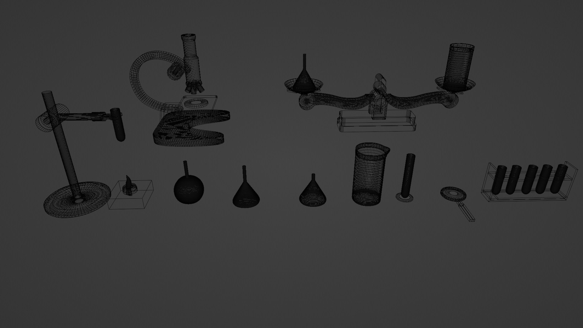 Sci Lab Equipments 3D Model - TurboSquid 1835189