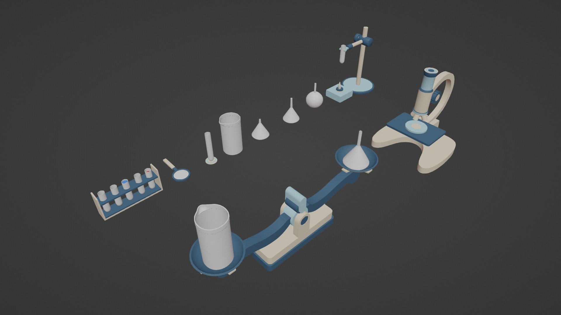 Sci Lab Equipments 3D Model - TurboSquid 1835189