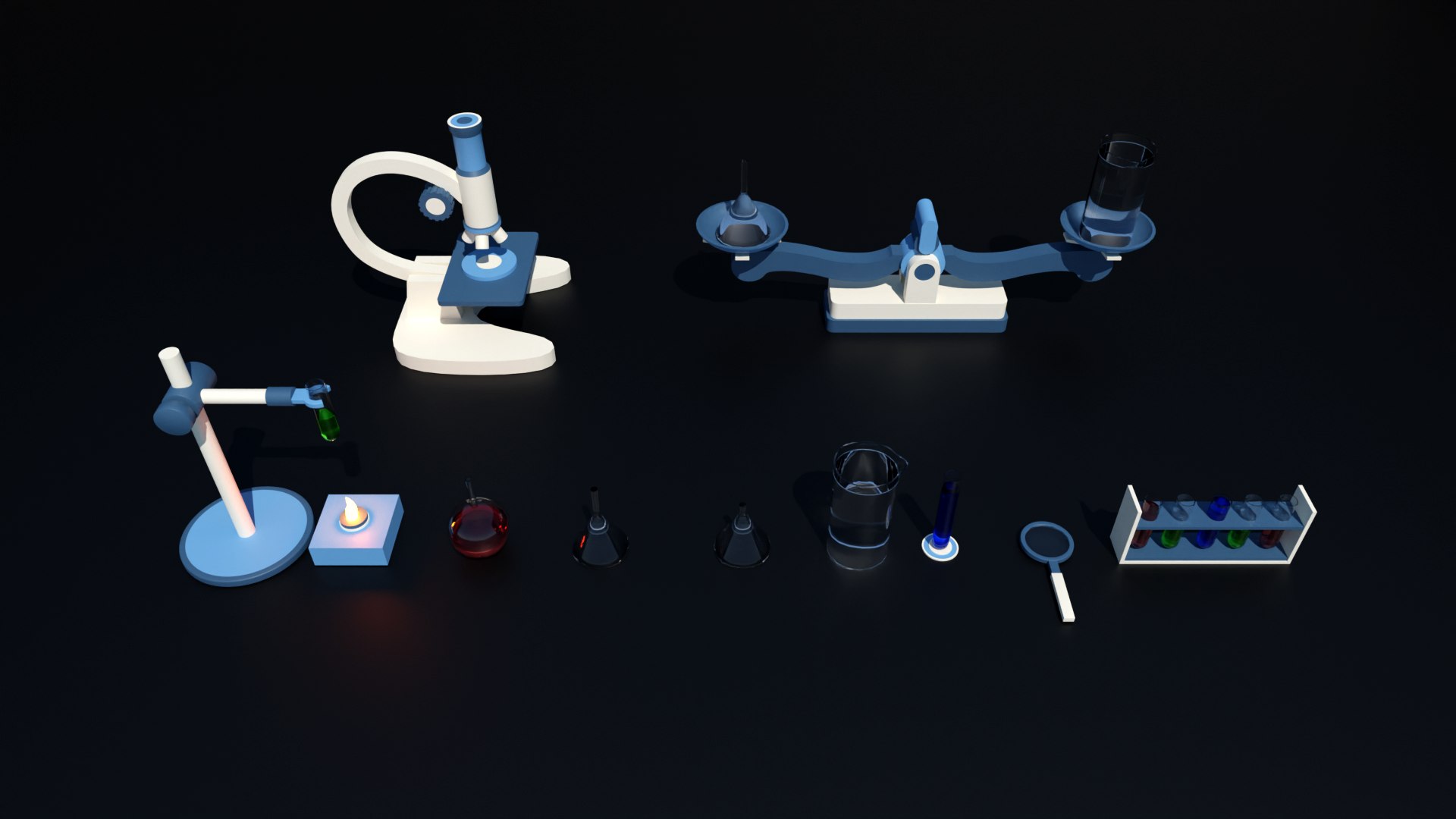 Sci Lab Equipments 3D Model - TurboSquid 1835189