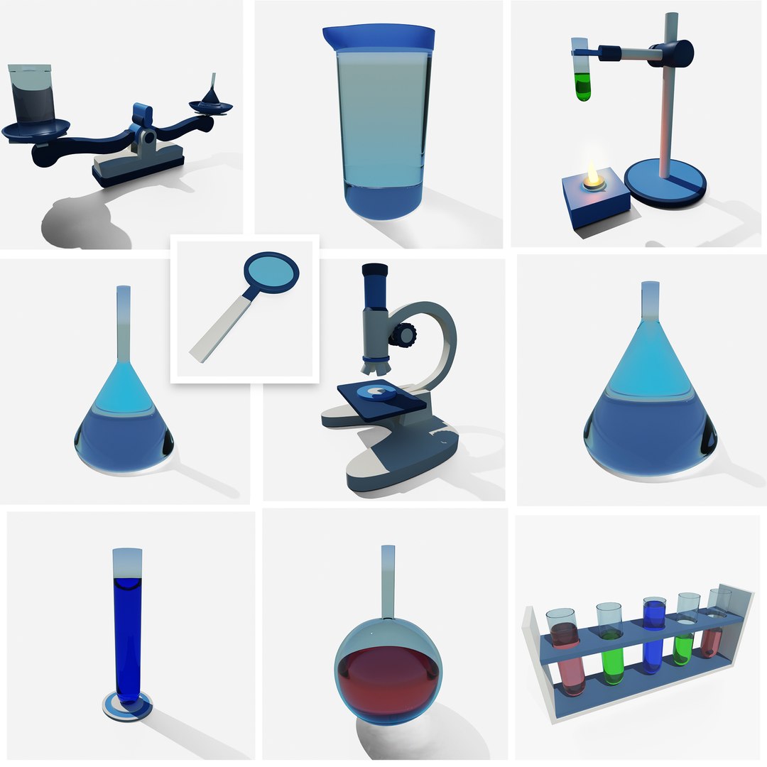 Sci Lab Equipments 3D Model - TurboSquid 1835189
