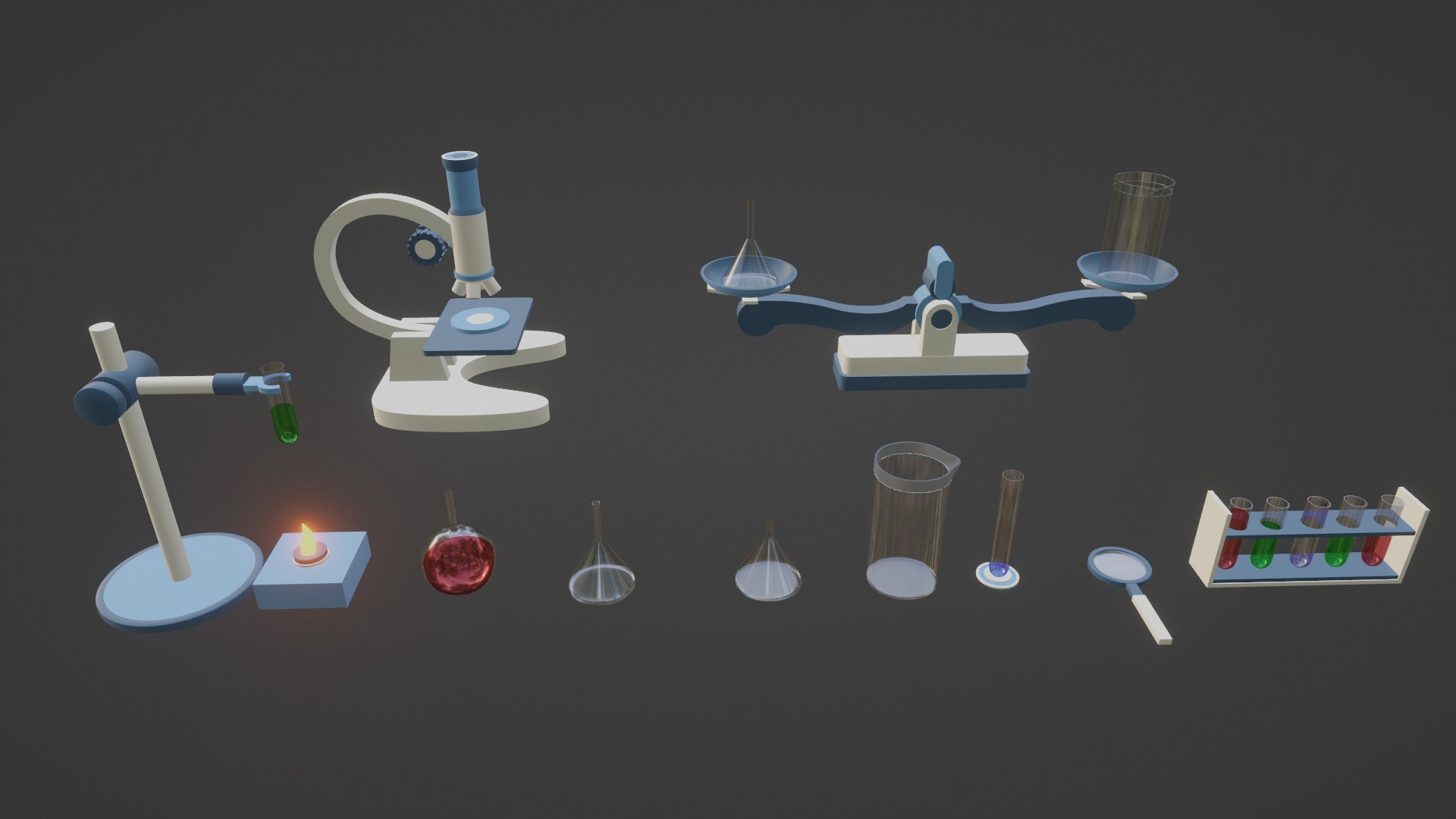 Sci Lab Equipments 3D Model - TurboSquid 1835189