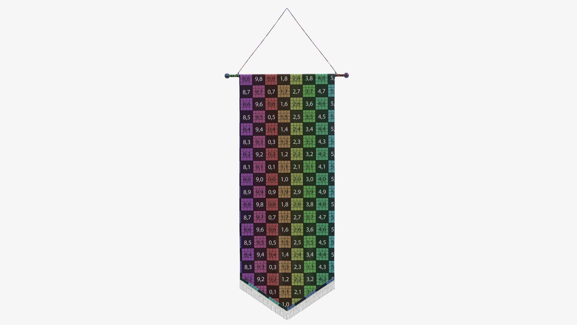 Tall Wall Pennant 3D Model - TurboSquid 1698712
