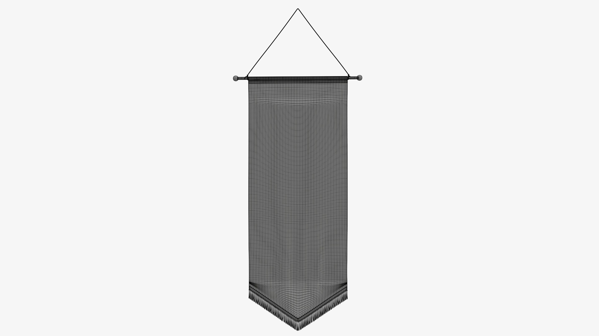 Tall Wall Pennant 3D Model - TurboSquid 1698712