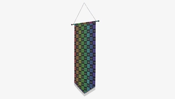 Tall wall pennant 3D model - TurboSquid 1698712