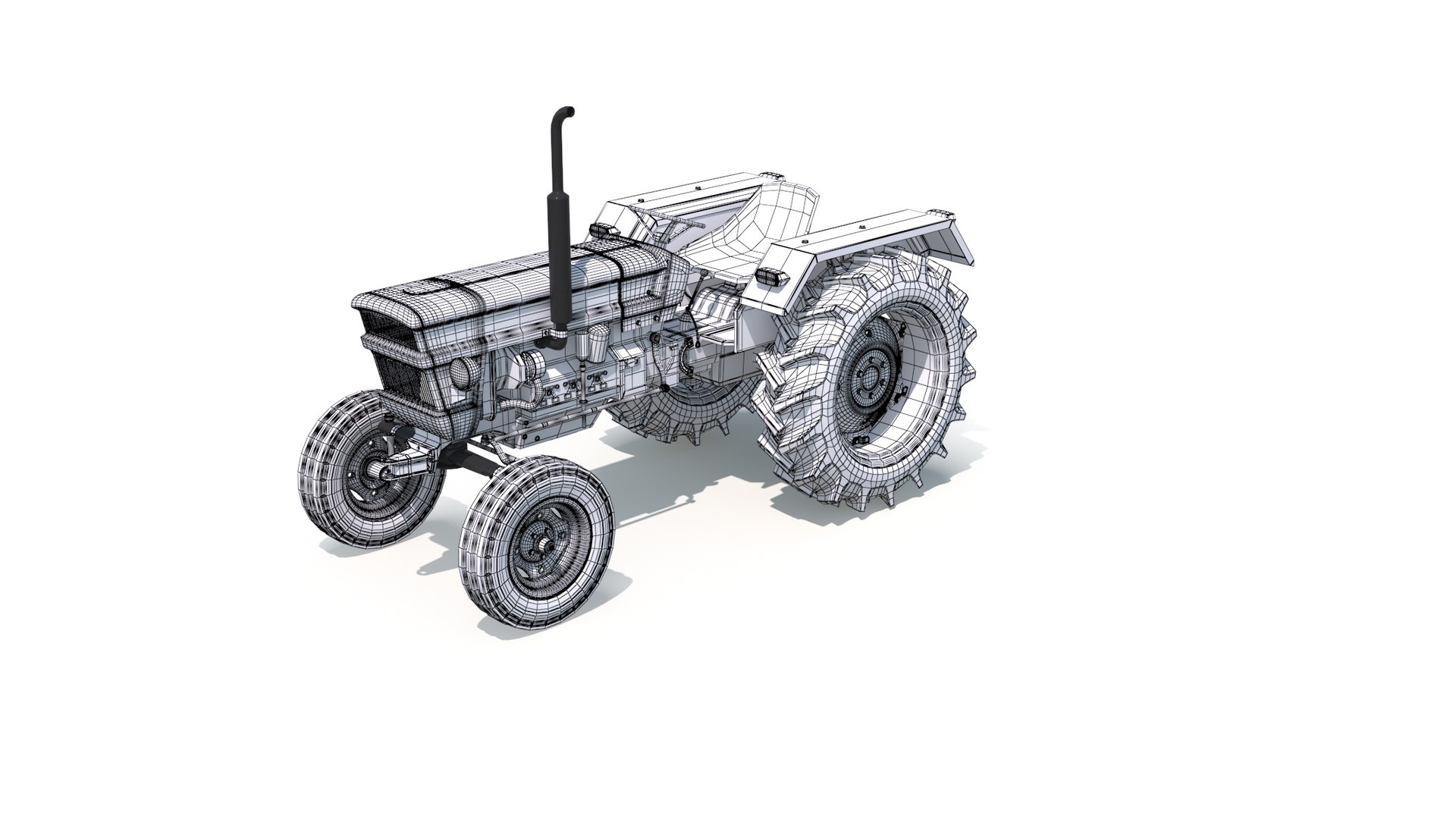 Farm Tractor 3D model - TurboSquid 1843846